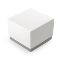 China Luxury Paper Single Watch Box White Gift Packaging with Pillow Custom Logo 300gsm for sale