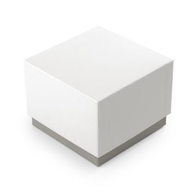 China Luxury Paper Single Watch Box White Gift Packaging with Pillow Custom Logo 300gsm for sale