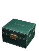 China Custom PU Leather Watch Box MDF Wrapped Velvet Inside 295x85x40mm for sale