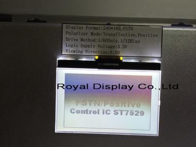 China 3.3V Power Supply Graphic LCD Module With ST7586S White LED Backlight for sale