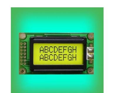China 8X2 STN Postive Transflective COB 0802 LCD Module Display for sale