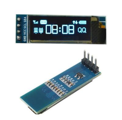 China 0.91 Inch 128x32 I2C IIC Serial Blue 0.91'' OLED LCD Display Module SSD1306 Driver for sale