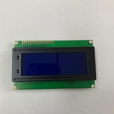 China Monochrome 20x4 STN Blue Character LCD Module with White Blacklight for sale