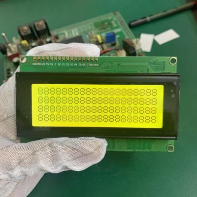 China Negative 2004 Character LCD Module Monochrome Stn Yellow Screen for sale