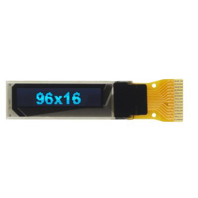 China COG Monochrome Mini Size 0.69'' OLED LCD Panel 96X16 Dots Display Module for sale