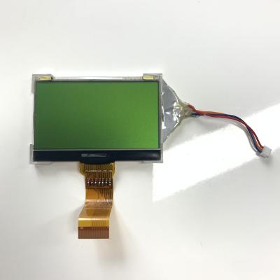 China 6 O'Clock View 160X80 Dots Graphic LCD Display STN Y/G Transflective Monochrome for sale