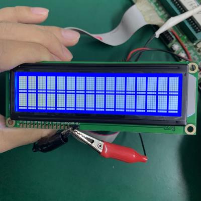 China 16*2 Big Size STN LCD Module Negative Blue Monochrome With IC ST7065 for sale
