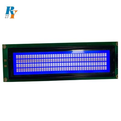 China 40*4 Character STN LCD Module Blue Monochrome Negative Big Size With ST7065/7066 for sale