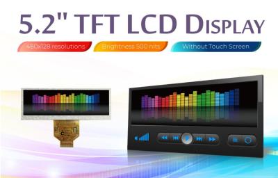 China 5.2'' 480*RGB*128 TFT LCD Module Winstar WF52ATLASDNN0 replace 6 o'clock for sale