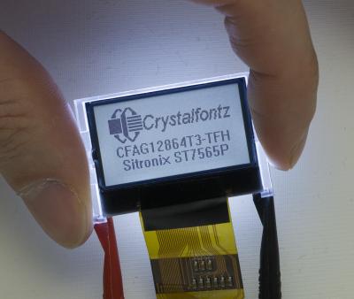 China 1.4'' 128*64 Graphic LCD Module CFAG12864T3-TFH ST7565P Wide Temperature Display Customizable for sale