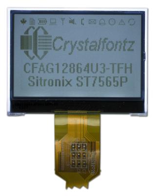 China 2.4'' 128*64 Graphic LCD Module Low Power CFAG12864U3-TFH ST7565P With Backlight Industrial Display for sale