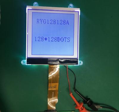 China 128*128 Graphic LCD Module STN Gray 6H With ST7541 Wide Temperature FPC Connector for sale