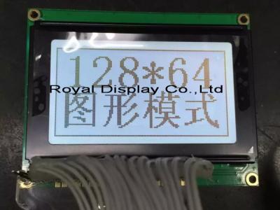 China 128*64 Graphic LCD Module FPC Gray FSTN Transflective Wide Temperature 12H ST7565R With Back Light Industrial Display for sale