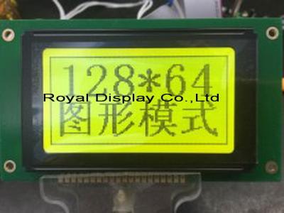 China 128*64 Graphic STN LCD Module With LED Back Light Monochrome 20 Pin ST7565 3.5v Industrial Display for sale