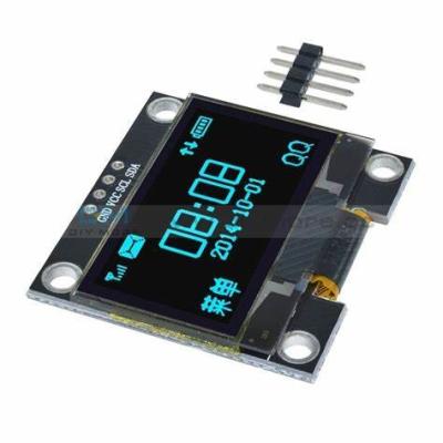 China 1.3'' 128*64 White Monochrome OLED I2C Interface Wide Temperature LCD Module for sale