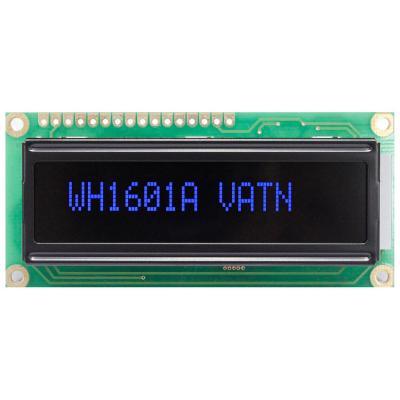 China 16*1 Character Monochrome SPI Interface Wide Temperature VATN LCD Module for sale