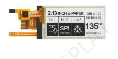 China 2.13'' 250*122 black and white ESL price tag E-paper display for sale
