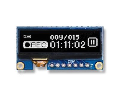 China 1.3'' 128*40 Graphic Mono Sh1106 Spi I2c Wide Temperature OLED for sale