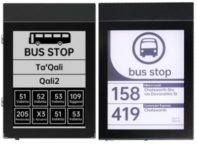 China 13.3'' monochrome E-paper display bus stop sign support customization for sale