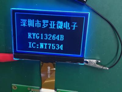 China 132*64 Graphic Blue/ White Cholesteric Reflective SSZ1603Z  LCD Module for sale