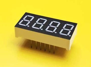 China 0.56 inch Red 7 led segment display 4 digit Fluorescence Glue SMD for sale
