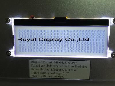 China ODM OEM Stn FSTN Type 240X64 Cog Stn Monochrome 24064 LCD Graphic Module Display for sale