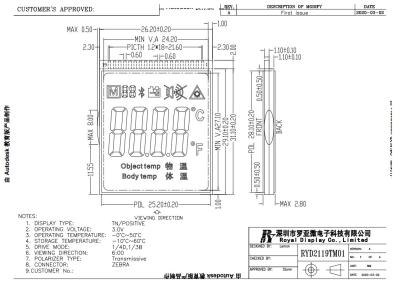 China Wholesales Mono LCD Forehead Non-Contact IR Thermometer Gun LCD Display in Stock for sale