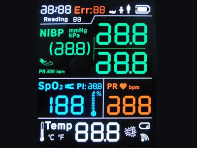 China 12864 Stn RoHS FSTN Positive LCD Display 1/9 Duty For Input Battery for sale