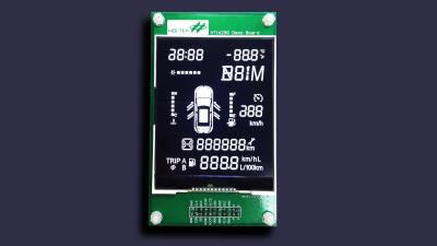 China 7 Segment Numeric LCD Panel REACH FSTN Positive For Thermostat for sale