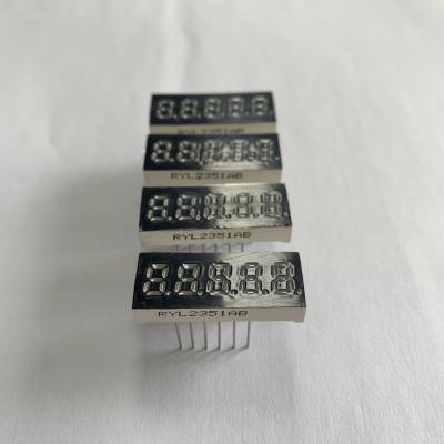 China Tn Monochrome 7 Segment LED Display 10mm Pixels Common Anode 8 Digital for sale
