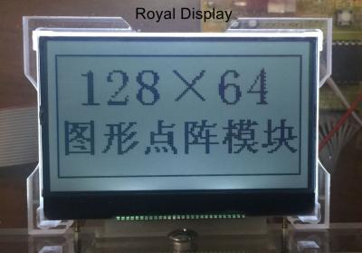 China STN/FSTN Blue 128x64 Dots COG Graphic LCD Module with 3.3V Voltage for sale