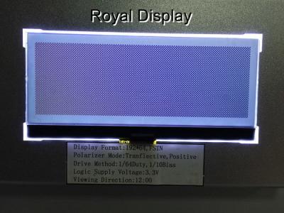 China 192X64dots FSTN Graphic Positive LCD Display Monochrome Cog LCD Module for sale