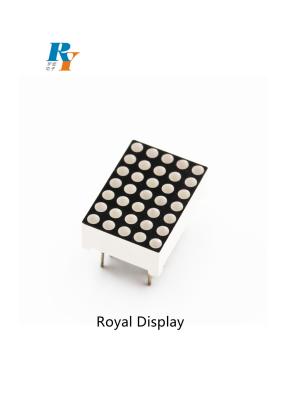 China 80mcd LED DOT Matrix Display FSTN COB 1.9mm Dia 5X7 Red Emitting for sale