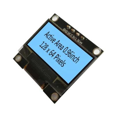China 0.96 Inch OLED Display Module 128x64 Pixels I2c Serial Interface With PCB for sale