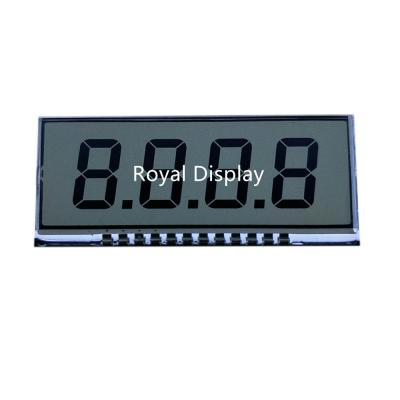 China Custom Digit Segment Odometer VA Transparent LCD Screen Display White LED Backlight for sale