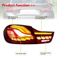 China Taillight Assembly For BMW 4 Series M4 2013-2020 Dragon Scale Tail Light LED Turn Brake DRL Lamp GTS F32 F33 F36 F82 F83 for sale