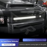 China For Land Rover Defender 2020-2024 Luminous Grille Car Front Grid Strong Dynamic Flowing Day Running Light for sale