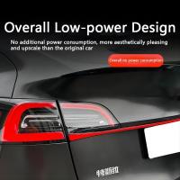 China For Tesla Model Y 3 Through Taillight Dynamic Rear Tail Light Strip Upgrade And Modification Decoration M3 Y for sale