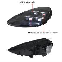 China For Porsche Cayenne 2011-2018 LED Matrix Headlights Assembly 958.1 958.2 Upgrade 2024 Front Head Lights Car Lamp Accesso for sale