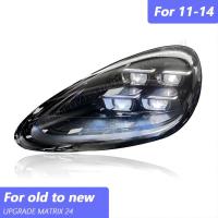 China For Porsche Cayenne 2011-2018 LED Matrix Headlights Assembly 958.1 958.2 Upgrade 2024 Front Head Lights Car Lamp Accesso for sale