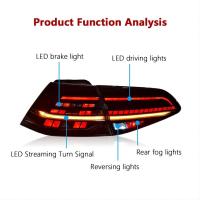 China Taillight Assembly For Volkswagen Vw Golf 7 13-21 Retrofit 7.5 Generation Full Led Rear Tail Light Flow Steering Running for sale