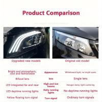 China Headlight Assembly For Mercedes Benz VITO V Class 2016-2020 Retrofit Maybach DRL LED Light Yellow Flow Turn V260 for sale