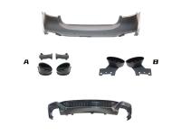 China Body Kit For Audi A7 C8 2018-2022 Year Upgrade RS7 Front Bumper Assembly Side Skirts Rear Bumper Rear Diffuser for sale