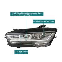 China Matrix Headlight Assembly For Audi A7 Modification 2011 To 2018 All LED Old To New Head Front Light Flow Light Steering for sale
