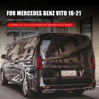 China 16-21 Taillight Assembly For Mercedes Benz VITO V-Class Retrofit Flow Direction LED Running Lights V260 W447 for sale