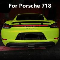 China 16-21 718 Through Tail Lights For Porsche Cayman Boxster Modified With LED Rear Running Lights for sale