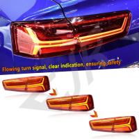 China 12-15 For Audi A6L LED Taillight Assemblies C7 Modified 18 Audi C7PA Rear Tail Light Flow Steering Turn Brakes Car Lamp for sale