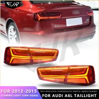 China 12-15 For Audi A6L LED Taillight Assemblies C7 Modified 18 Audi C7PA Rear Tail Light Flow Steering Turn Brakes Car Lamp for sale