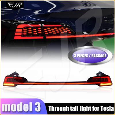 China Through Taillight Assembly For Tesla Model 3 19-22 Retrofitting Car Retrofitting With Running Water Steering for sale