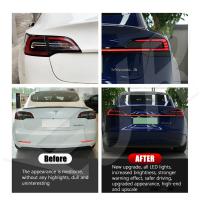 China Through Taillight Assembly For Tesla Model 3 19-22 Retrofitting Car Retrofitting With Running Water Steering for sale